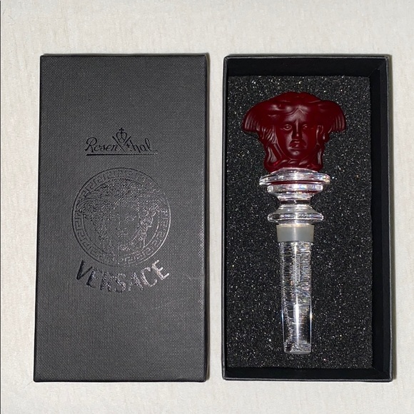 Versace | Other | Versace Rosenthal Medusa Bottle Stopper Red | Poshmark